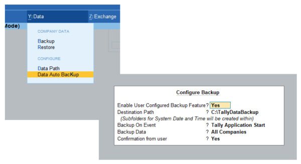 How to Automatically take Data backup in Tally & Prevent Accidental ...